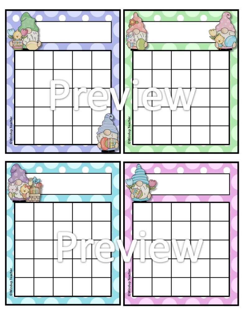 Easter Gnome Sticker Charts - Made By Teachers