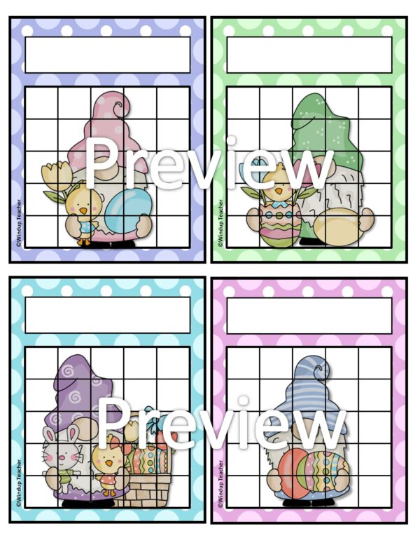 Easter Gnome Sticker Charts - Made By Teachers