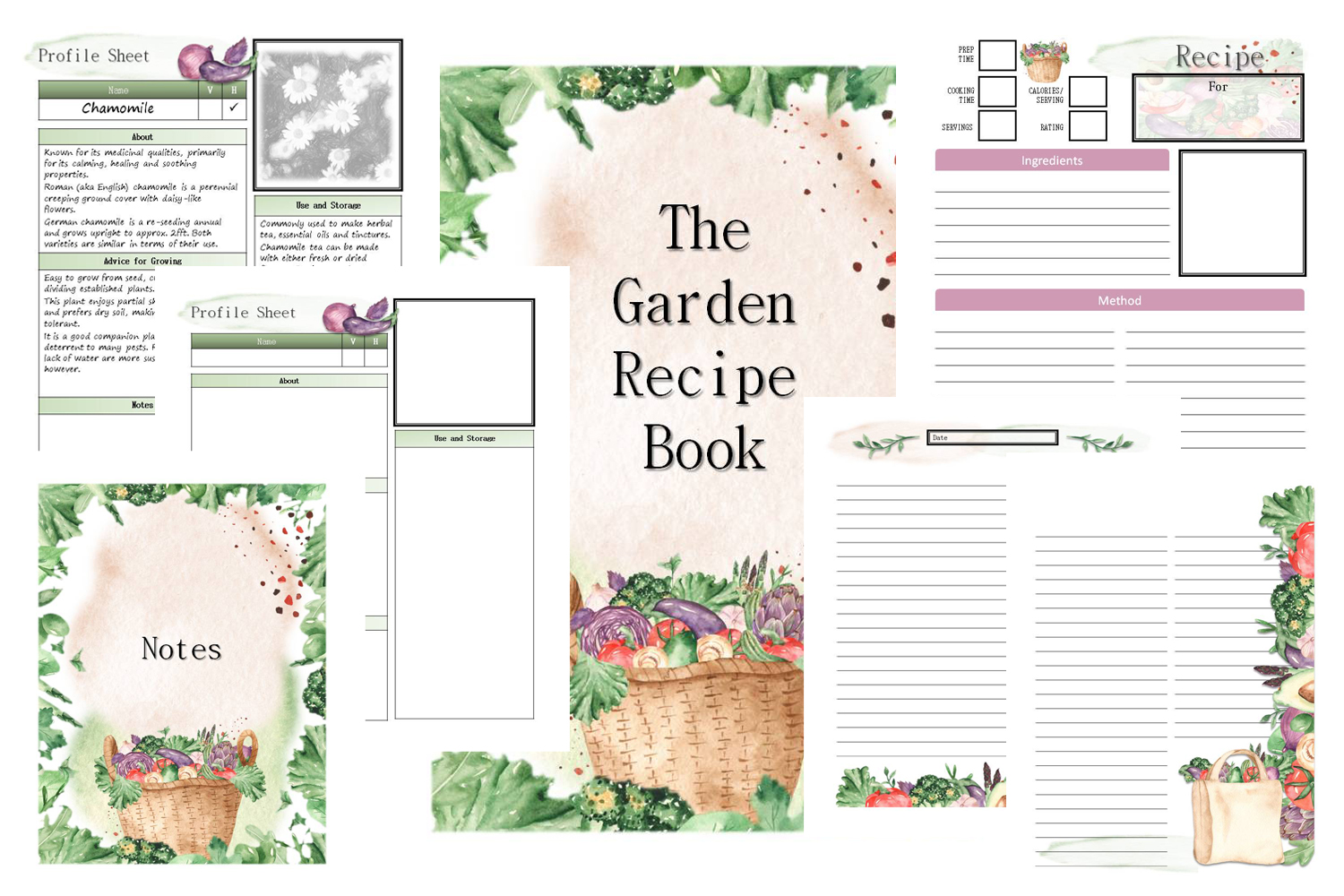 The Garden Recipe Book Planner | Made By Teachers