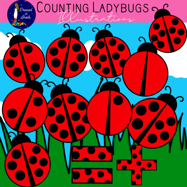Counting Ladybugs Clip Art | Made By Teachers