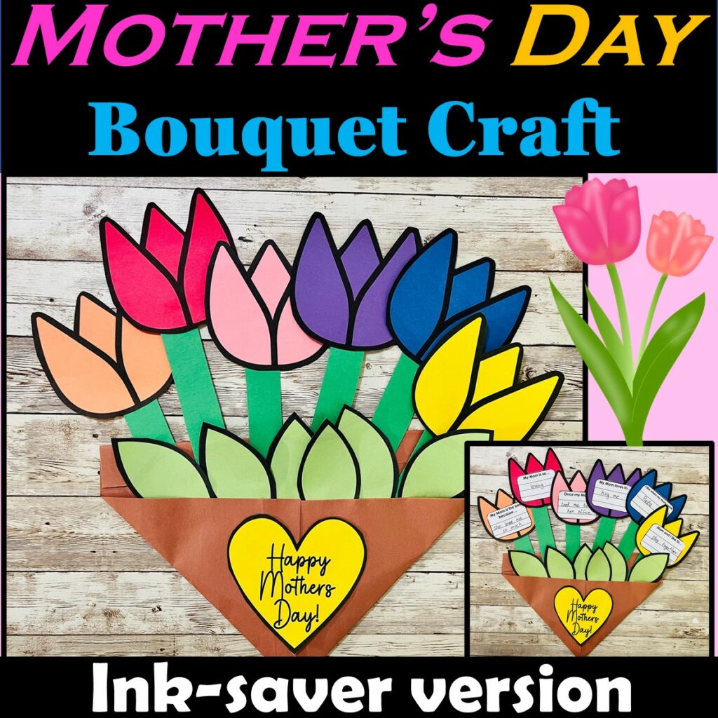 Mother's Day Craft Activities, Mothers Day Tulip Bouquet Card | Made By ...