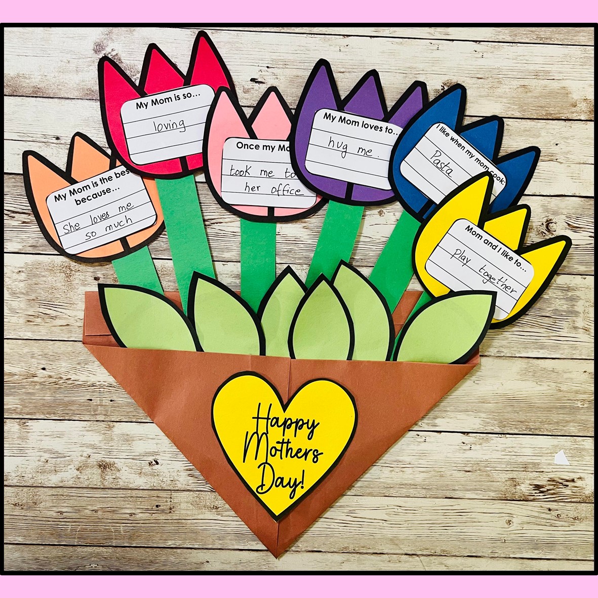 Mother's Day Craft Activities, Mothers Day Tulip Bouquet Card | Made By ...