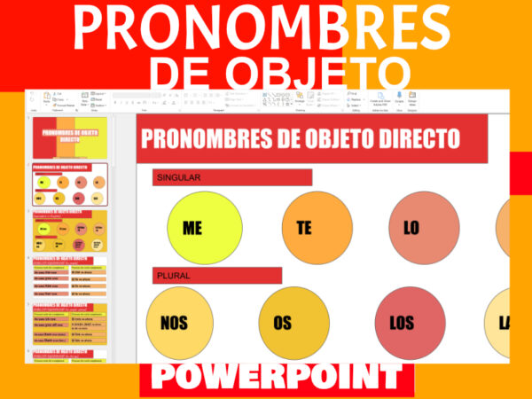 Pronombres objeto directo spanish direct object pronouns powerpoint ...