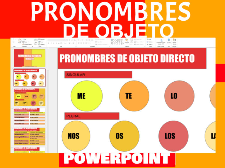Pronombres objeto directo spanish direct object pronouns powerpoint ...
