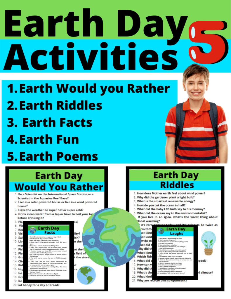 Earth Day Fun Student Activities, Earth Day Games, Classroom Learning ...