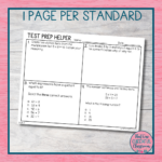 3rd Grade Test Prep Operations and Algebraic Thinking Standards Helpers ...