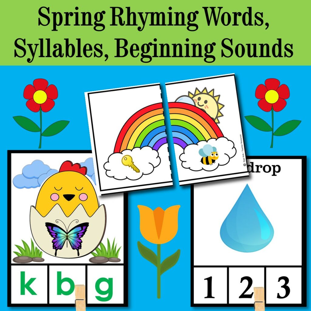 Spring Literacy Task Cards / Task Box Bundle, Literacy Activities ...