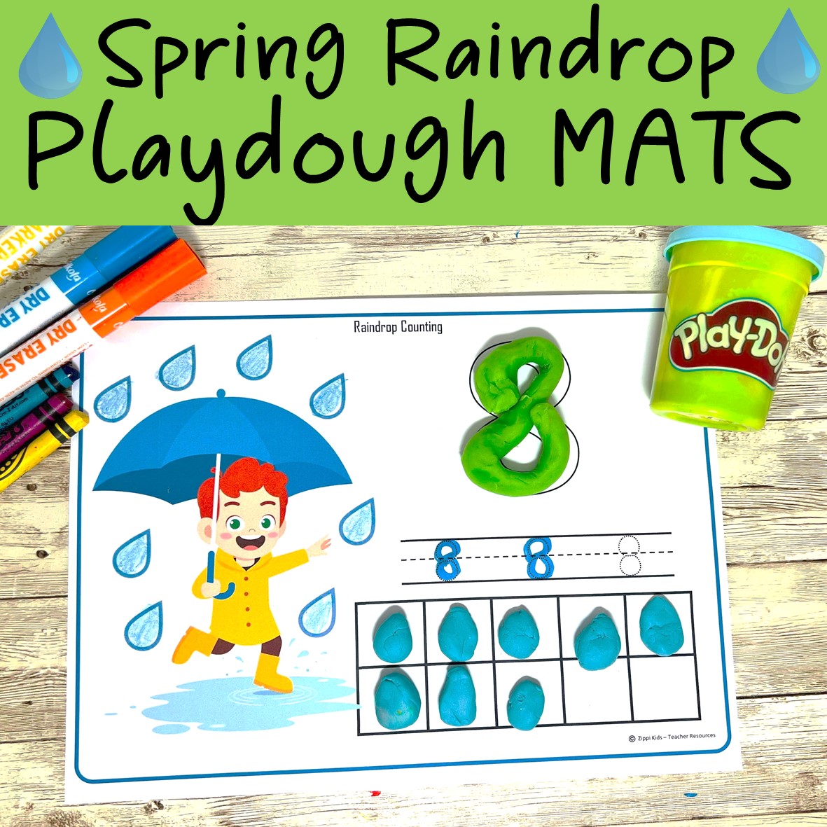 Spring Math Task Cards Bundle, Number Counting, Shapes, Colors, Mats ...