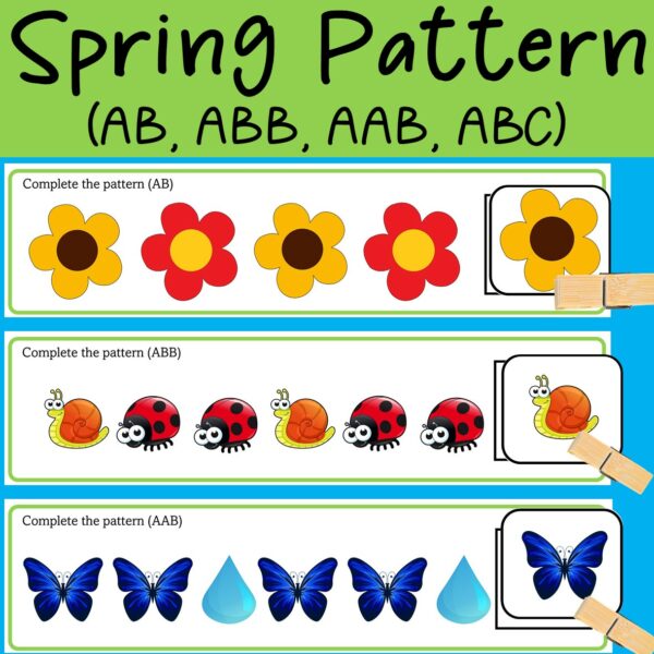 Spring Math Task Cards Bundle, Number Counting, Shapes, Colors, Mats ...
