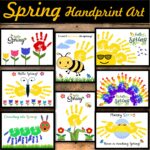 Spring Handprint Keepsake Art Spring Craft Activities, Spring Greeting ...