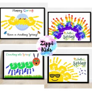 Spring Handprint Keepsake Art Spring Craft Activities, Spring Greeting ...