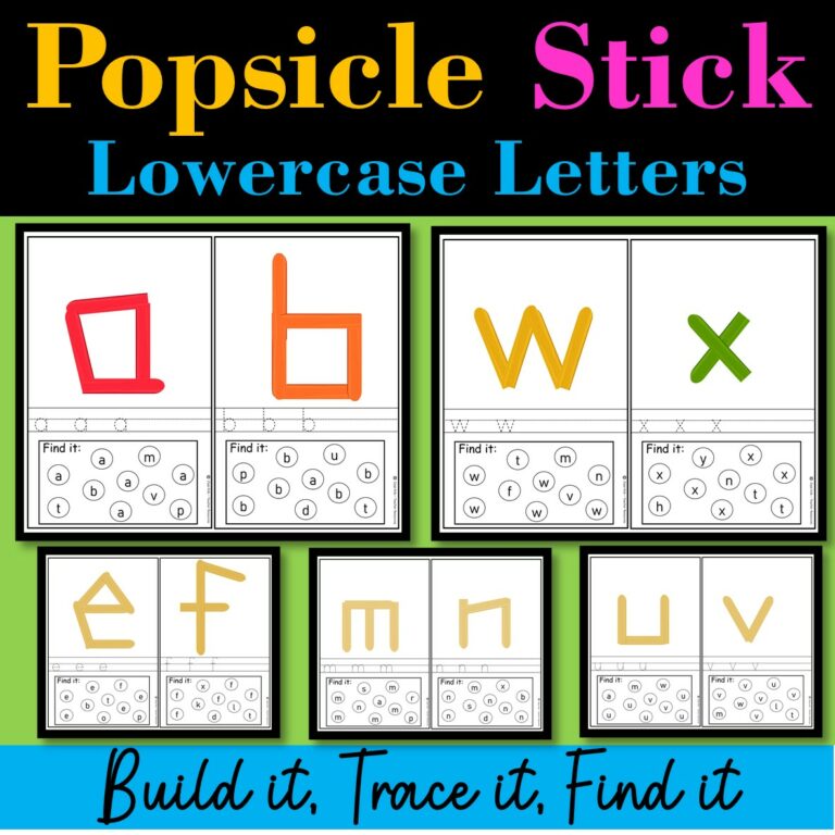 Popsicle Uppercase Letter Printables Fun Teaching Letters Activity