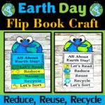 Earth Day Activities Flip book, Earth Day Craft, Reduce Reuse Recycle ...
