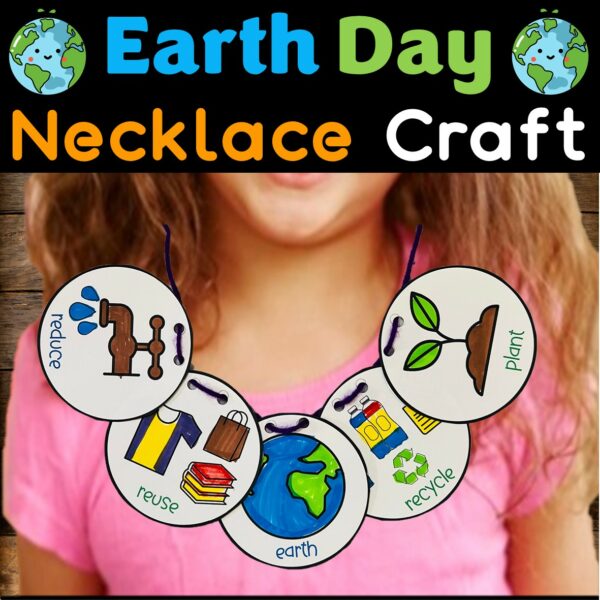 Earth Day Necklace Craft Activities, Earth day Craft, Earth Day ...