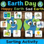 Happy Earth vs Sad Earth Sorting Activity, Earth Day Activities & Craft ...
