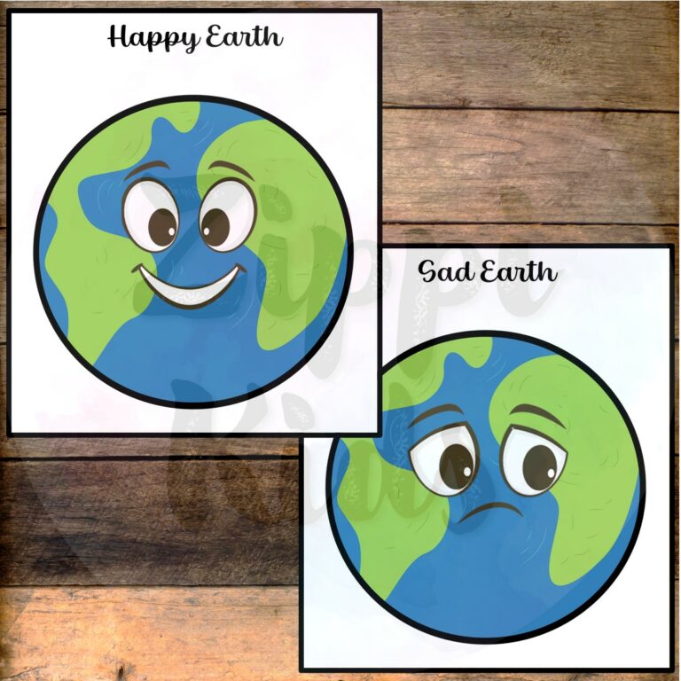 Happy Earth vs Sad Earth Sorting Activity, Earth Day Activities & Craft ...