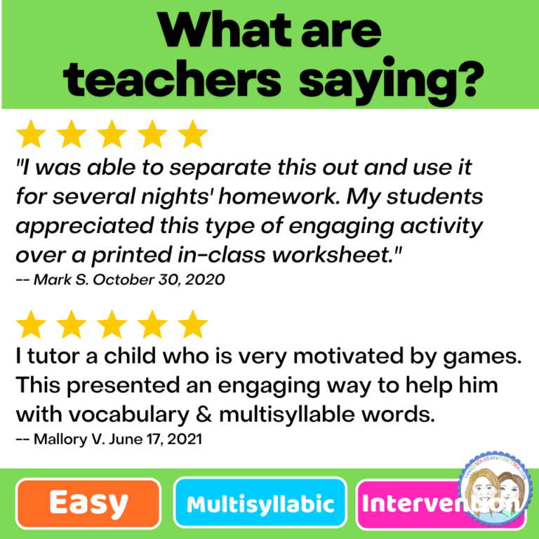 Decoding Multisyllabic Word Lists | Multisyllable Word Games Bundle ...
