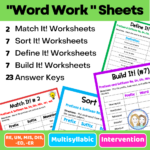 Decoding Multisyllabic Word Lists | Multisyllable Word Games Bundle ...