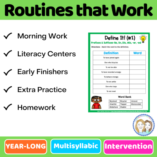 Decoding Multisyllabic Word Lists | Multisyllable Word Games Bundle ...