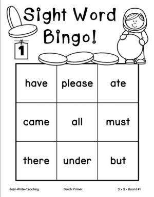 Sight Word Bingo - Dolch Primer | Made By Teachers