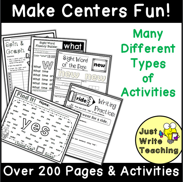 Sight Word Centers Dolch Primer Bundle - Made By Teachers