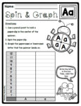 Spin and Graphs - Alphabet Activities - A to Z Practice | Made By Teachers