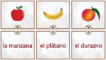 Spanish Match & Task Cards - Fruits & Vegetables Bundle - Made By Teachers