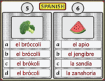 Spanish Match & Task Cards - Fruits & Vegetables Bundle - Made By Teachers