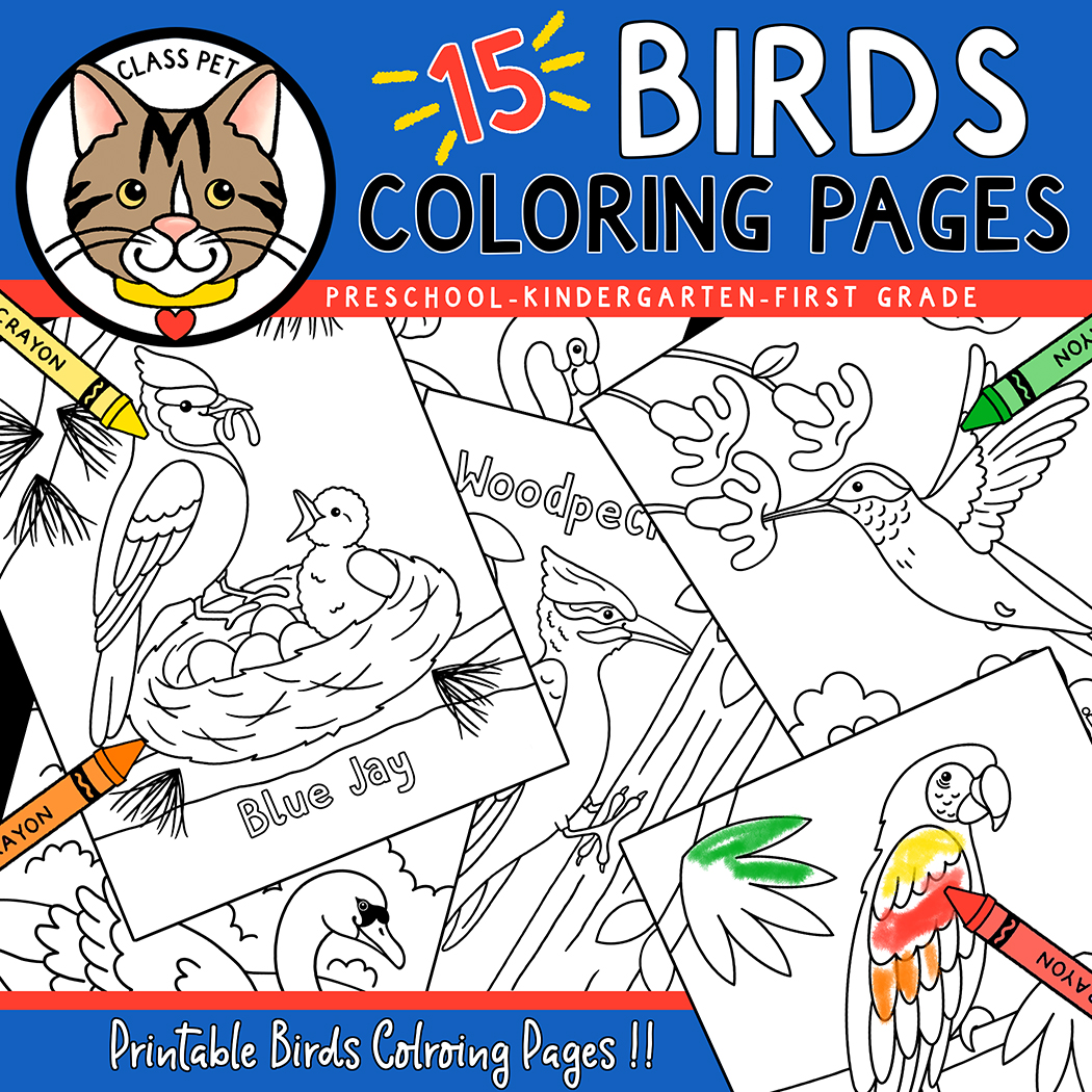 Spring Coloring Pages Preschool | Kindergarten | First Grade | Made By ...