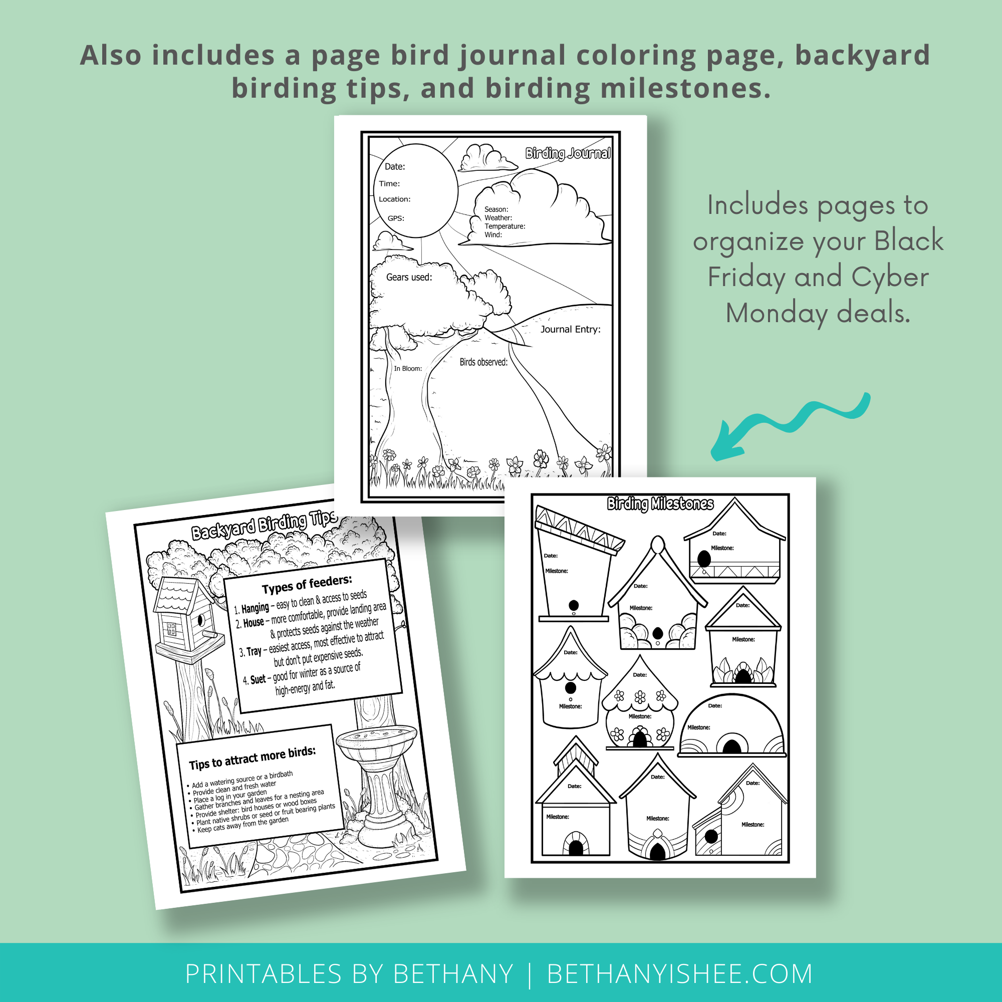 Bird Watching Coloring Journal - Made By Teachers