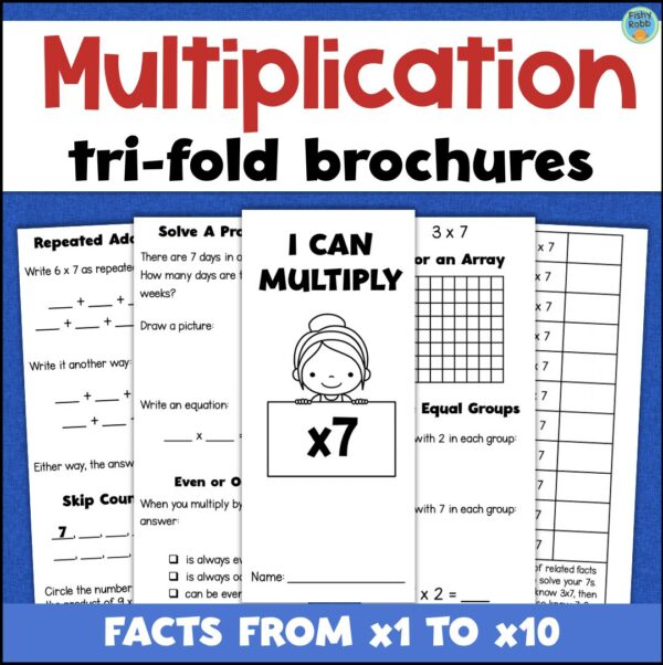Multiplication Facts & Strategies Practice Brochures x1 to x10 | Made ...