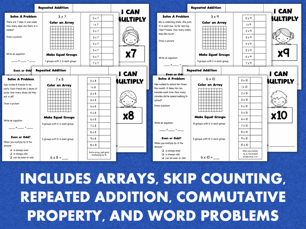 Multiplication Facts & Strategies Practice Brochures x1 to x10 | Made ...