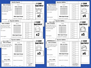 Multiplication Facts & Strategies Practice Brochures x1 to x10 | Made ...