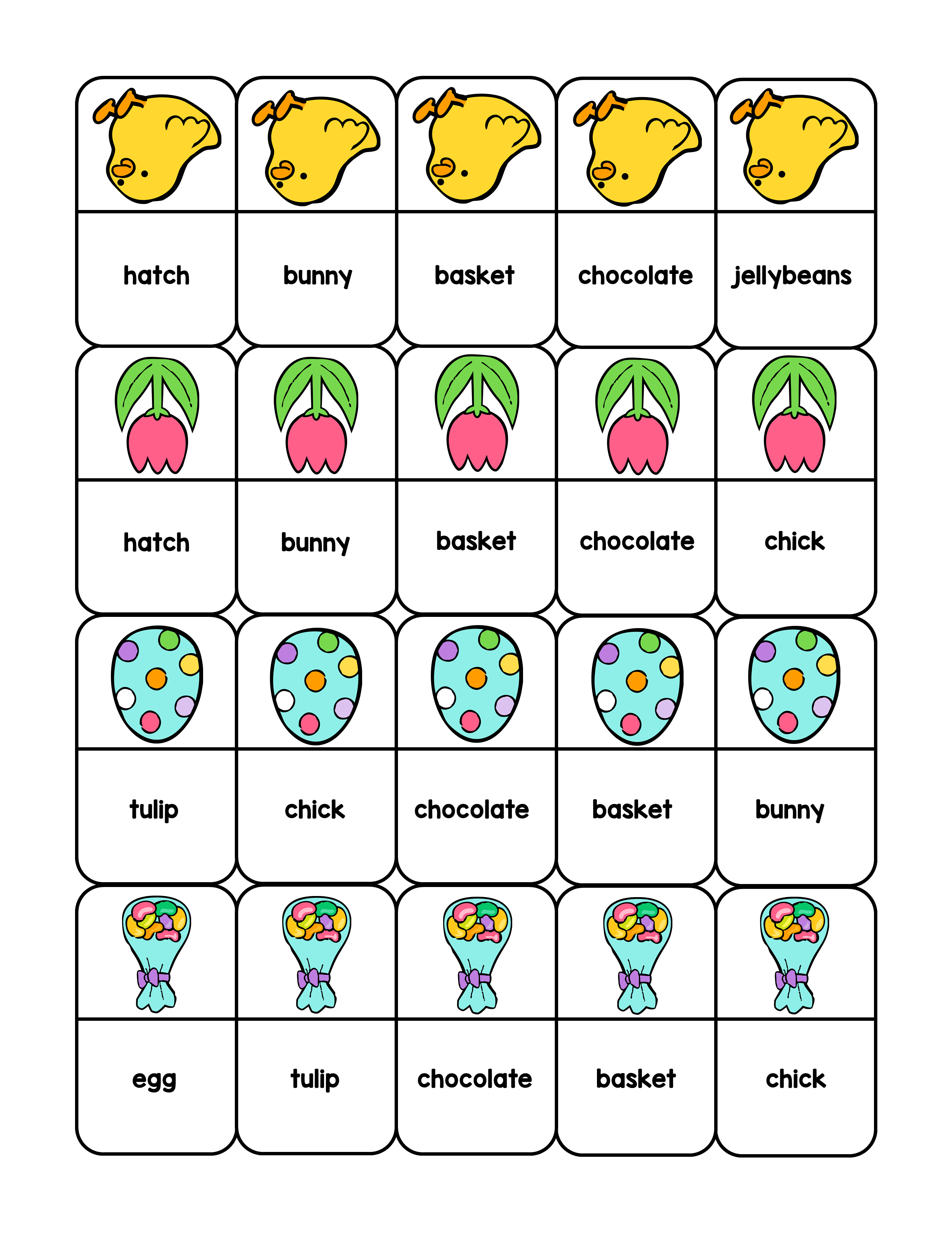 Easter Domino Game with Writing Sheet Options - Holiday Dominoes | Made ...