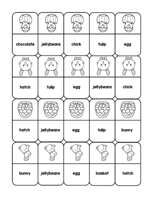 Easter Domino Game with Writing Sheet Options - Holiday Dominoes | Made ...