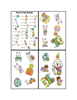 Easter Find it Fast Card Game | Made By Teachers