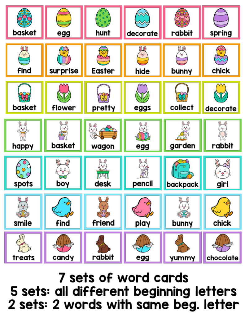Easter ABC Order Center/Station with differentiation options | Made By ...
