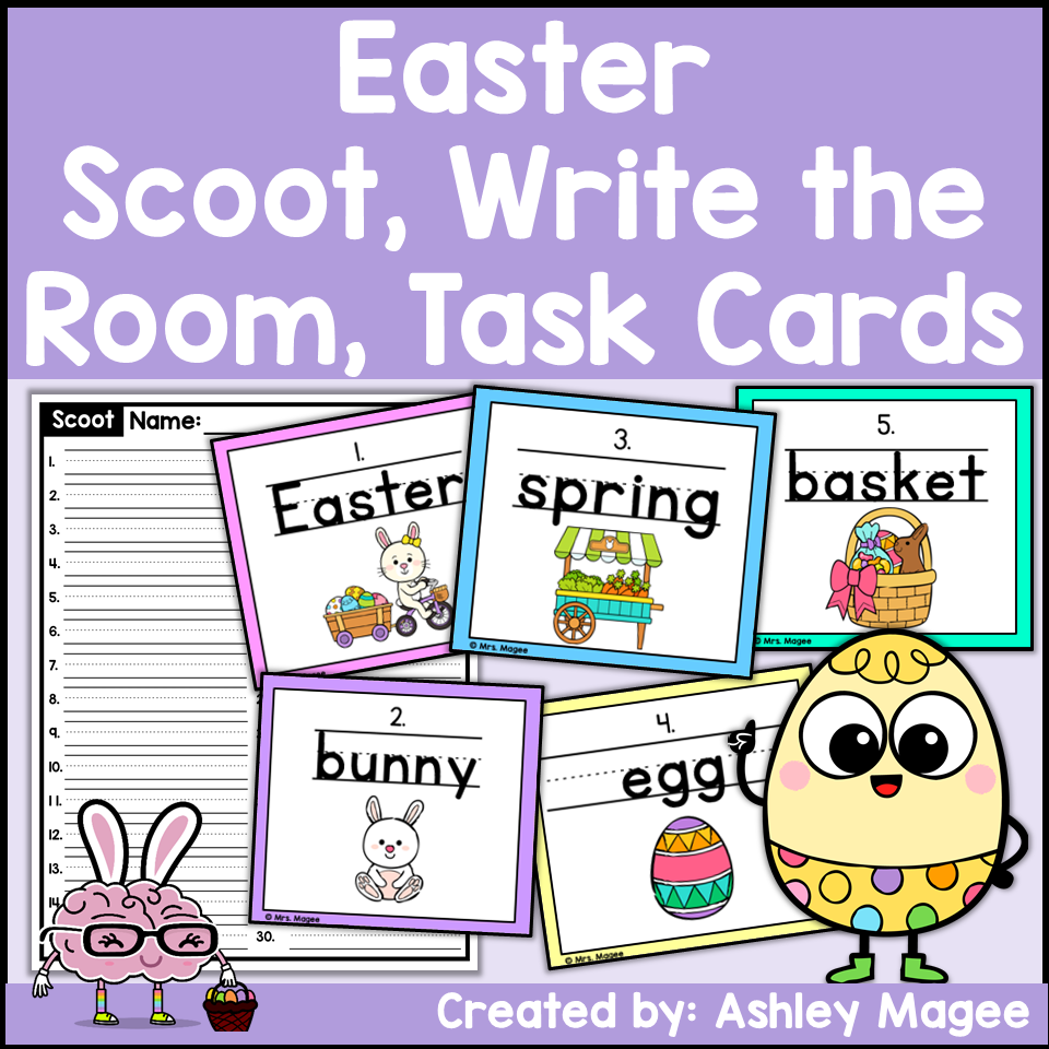 Phonics Scoot Ending Digraphs Trigraphs Scoot Write the Room Task Cards ...