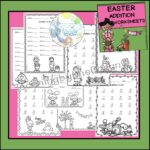 Addition and Subtraction to 20 Fact Fluency Worksheets - Easter | Made ...