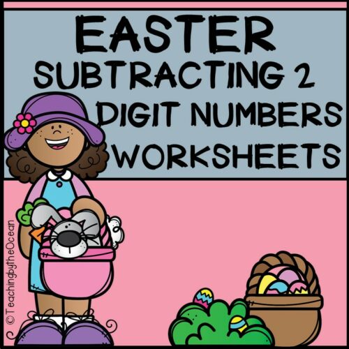 Subtracting 2 Digit Numbers Worksheets - Easter - Made By Teachers