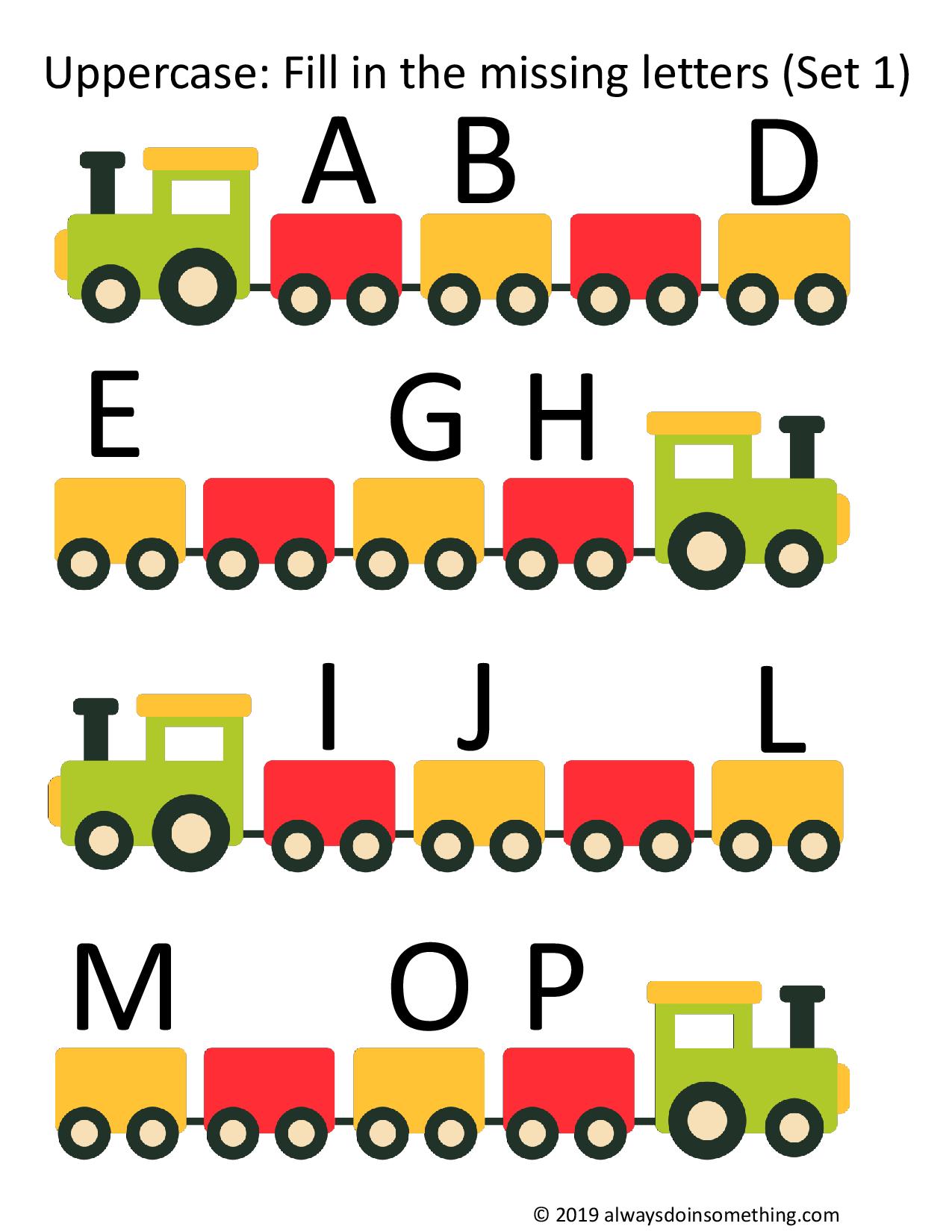 Alphabet Train Worksheets and Cards - Made By Teachers