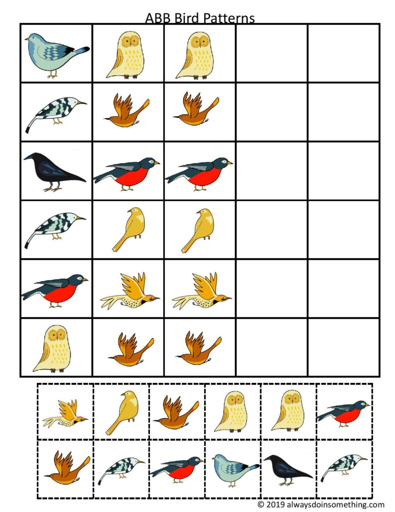 Bird Patterns Worksheets - Made By Teachers