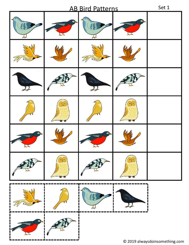 Bird Patterns Worksheets - Made By Teachers