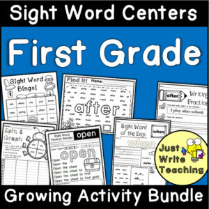 First Grade Sight Word Centers - Growing Bundle | Made By Teachers