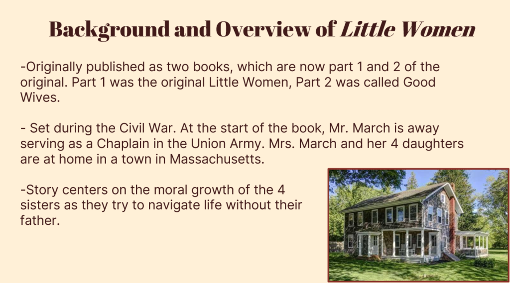 Little Women PowerPoint - Background, Themes, Characters (+ speaker ...