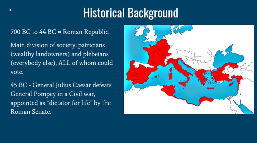 Julius Caesar PowerPoint - Background and Characters (with speaker ...