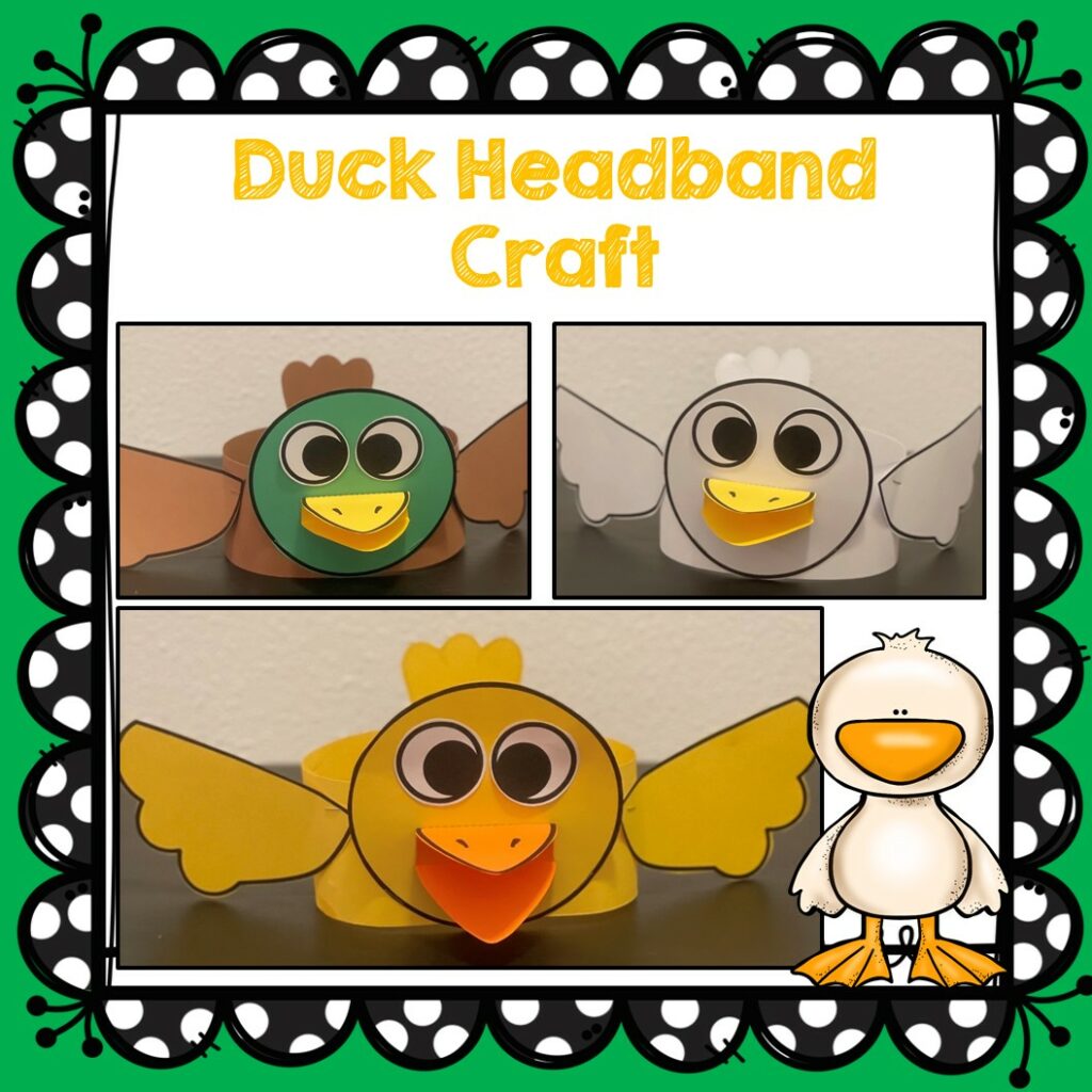 Five Little Ducks Headband Craft - Made By Teachers