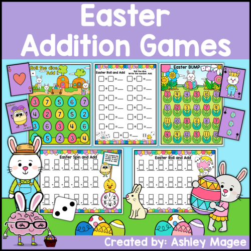 Easter Addition Games and Activities: Holiday Themed Math Center - Made ...