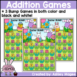 Easter Addition Games and Activities: Holiday Themed Math Center - Made ...