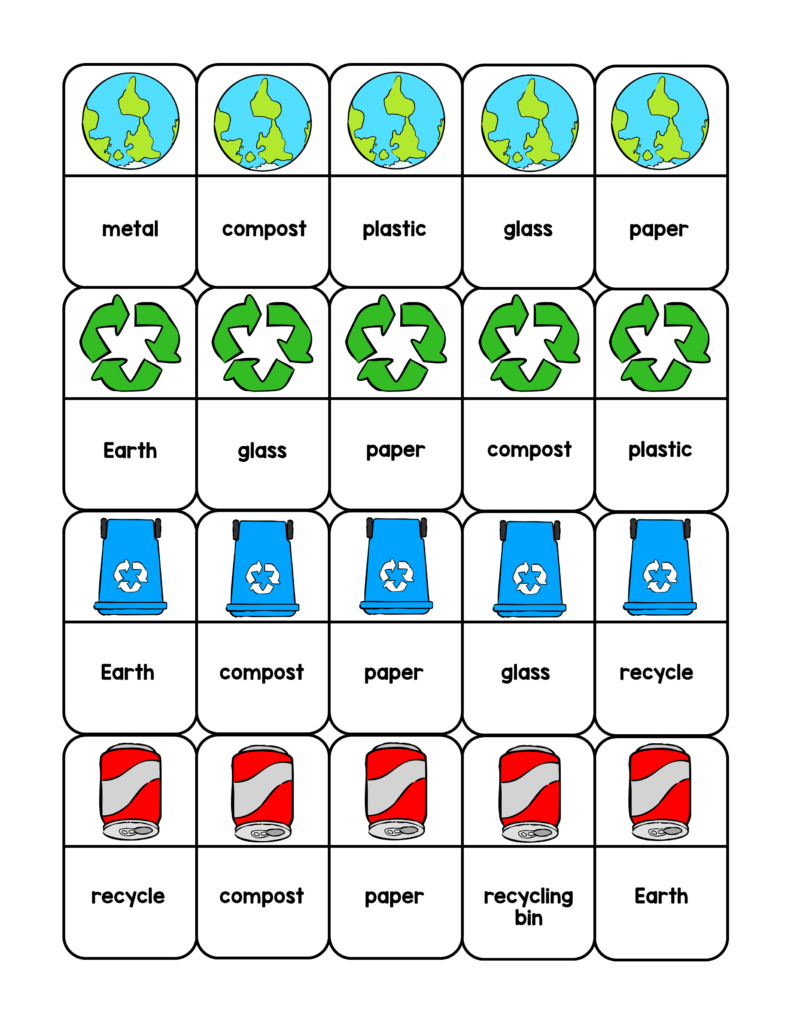Earth Day Domino Game with Writing Sheet Options - Holiday Dominoes ...